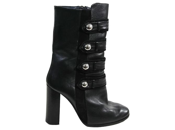 Boots Isabel Marant 38 Cuir Noir ref.644004 - Joli Closet