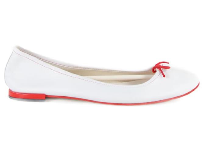 Ballerinas REPETTO 40 White Leather ref.644839 - Joli Closet