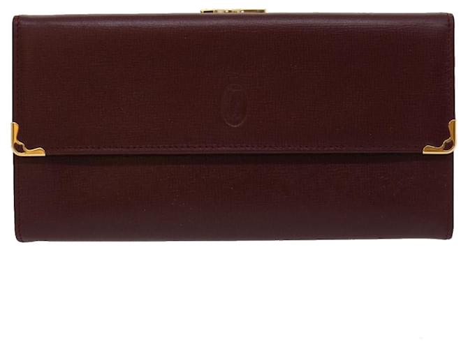 Cartier Must de Cartier Red Leather ref.648106 - Joli Closet