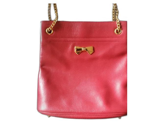 Nina Ricci Handbags Red Leather ref.648115 - Joli Closet