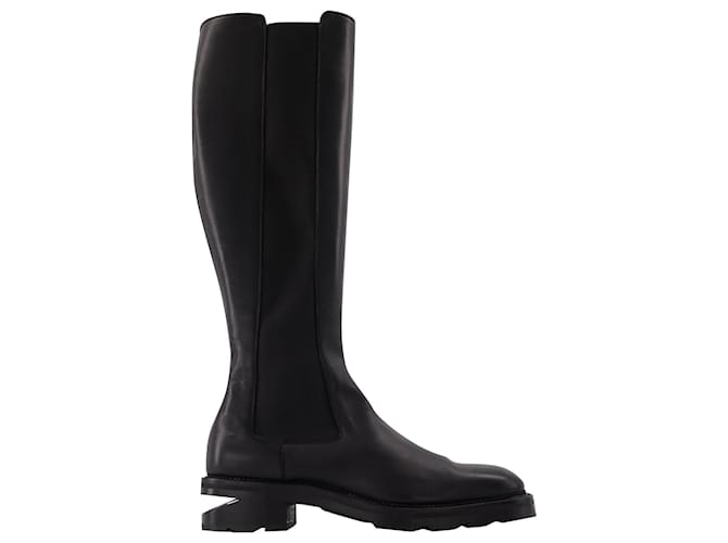 Alexander Wang Combat Boots Andy in Black calf leather ref.651303 ...