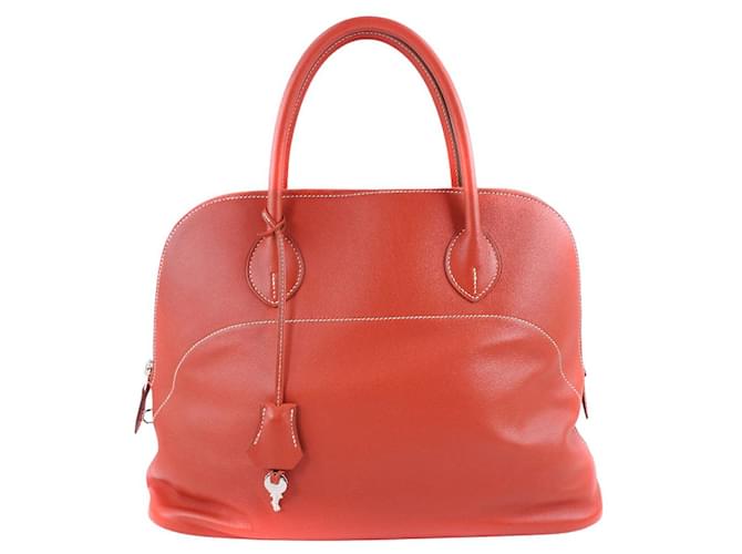 Hermès Hermes Bolide Red Leather ref.651525 - Joli Closet