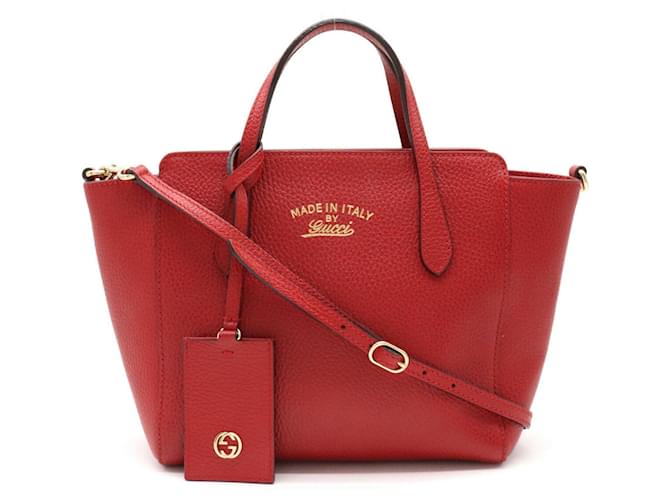 Gucci Swing Red Leather ref.651933 - Joli Closet