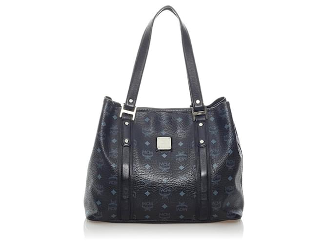 MCM Visetos Black Cloth ref.652610 - Joli Closet