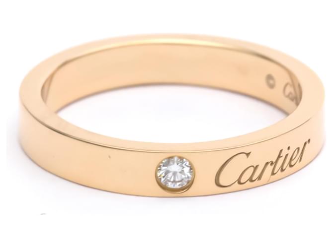 Cartier logo lined c Golden Pink gold ref.654334 - Joli Closet