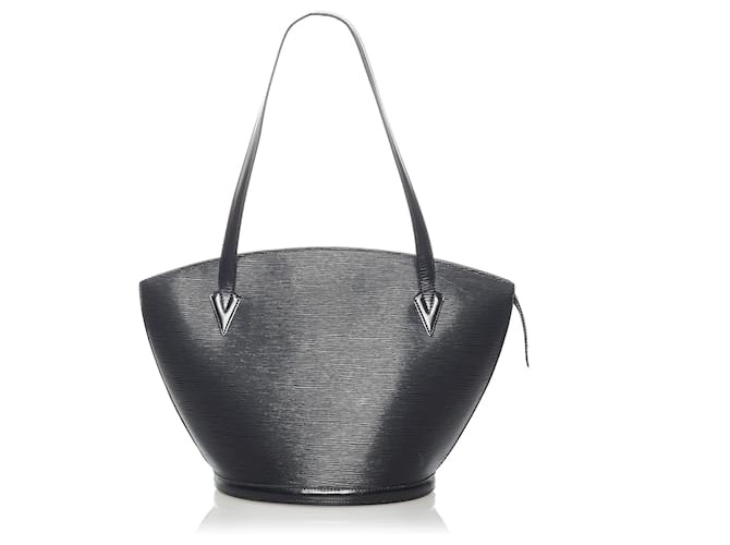 Louis Vuitton Schwarz Epi Saint Jacques GM Langes Armband Leder ref ...