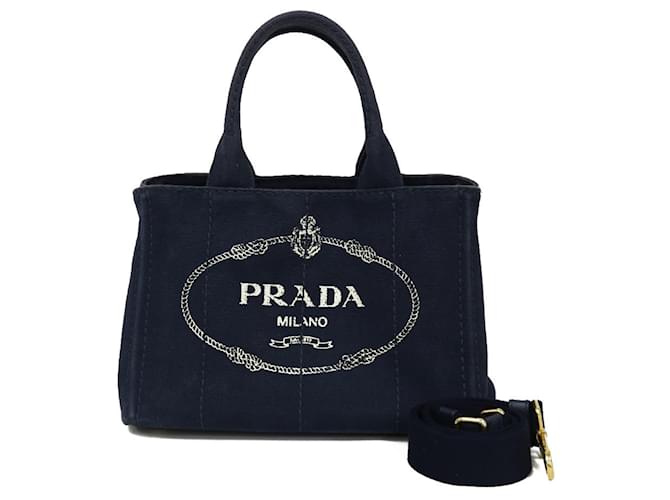 Prada Canapa Navy blue Synthetic ref.655708 - Joli Closet