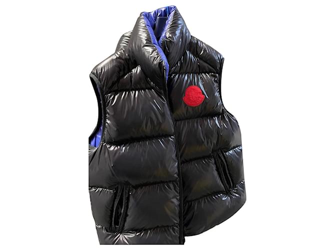 Moncler Sumido Daunenweste Schwarz Synthetisch ref.656870 - Joli Closet