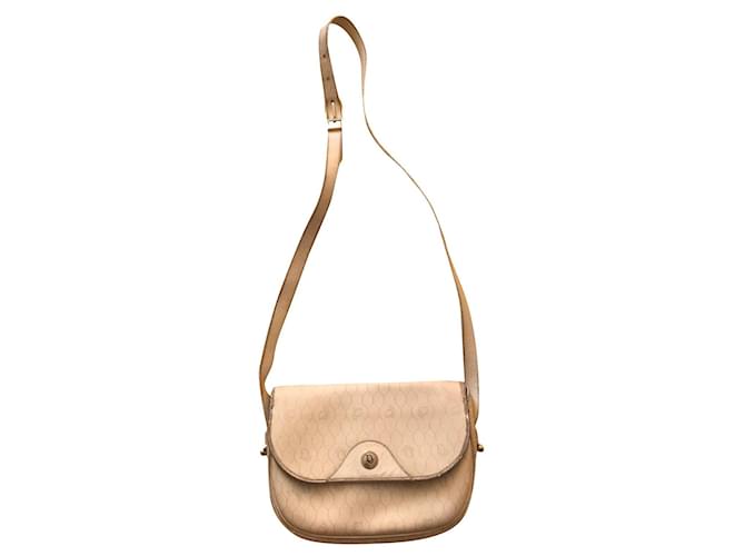 Christian Dior Small vintage Dior bag White Leather Cloth ref.662945 ...