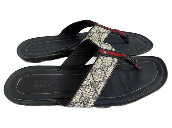 Gucci Men Sandals Blue Leather ref.669284 - Joli Closet