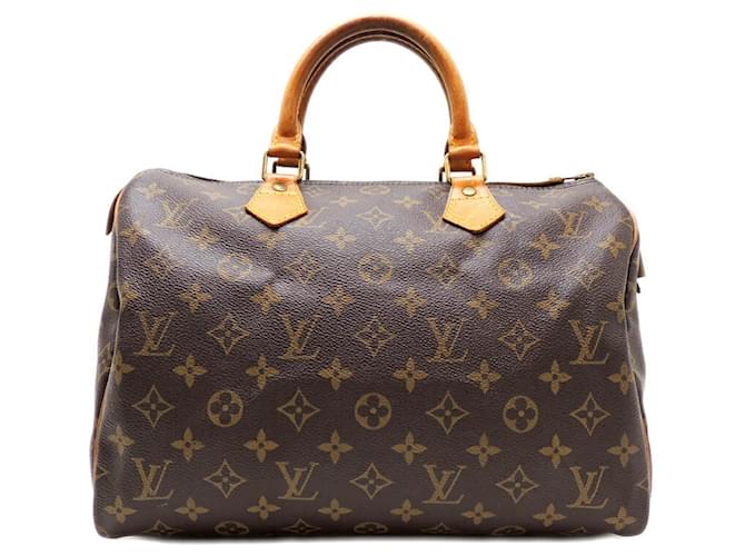 Speedy Louis Vuitton schnell 30 Braun Leinwand ref.670774 - Joli Closet