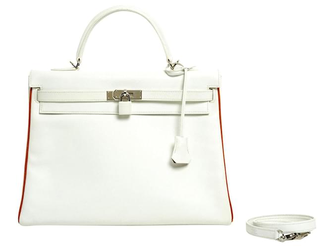 Hermès Kelly 35 PRISTINE LIMITED EDITION Eggshell Leather ref.672585 ...