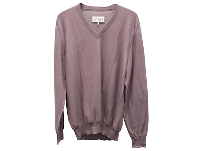 Maison Martin Margiela Maison Margiela Sweat col V avec coudière en ...