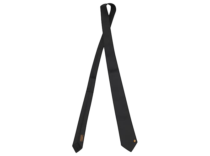 Hermès 7 La Clef du Bonheur Tie in Black Silk ref.675717 - Joli Closet