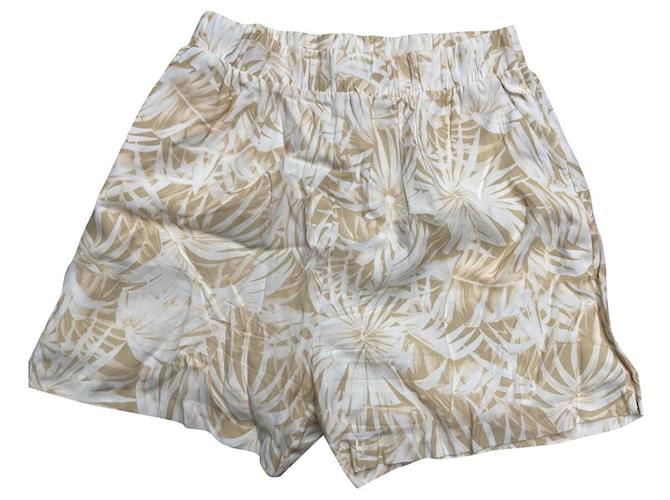 Gorgeous Anine Bing shorts White Beige Viscose ref.677617 - Joli Closet