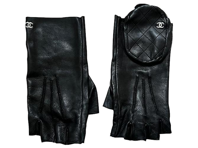 Chanel Gloves Black Lambskin ref.680332 - Joli Closet