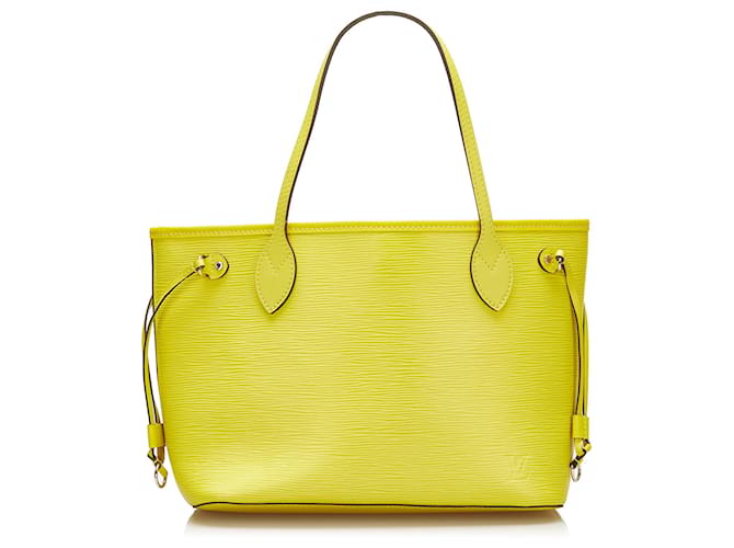 Louis Vuitton Yellow Epi Neverfull PM Leather ref.680895 - Joli Closet