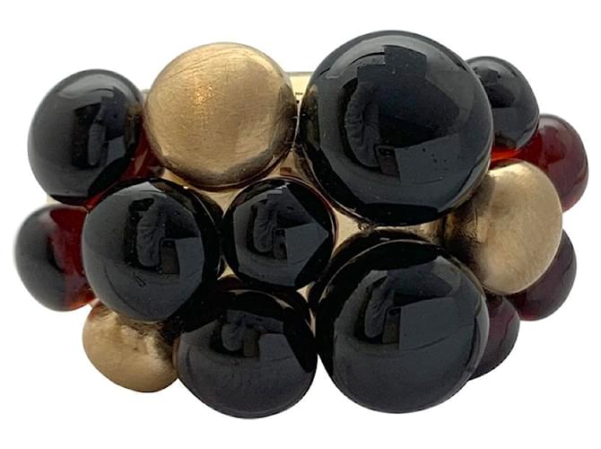 Pomellato ring, "Mora", yellow gold, garnets. ref.681273 - Joli Closet