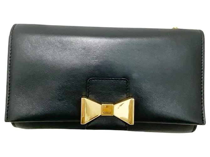 Chloé Rachel ribbon Black Leather ref.687104 - Joli Closet