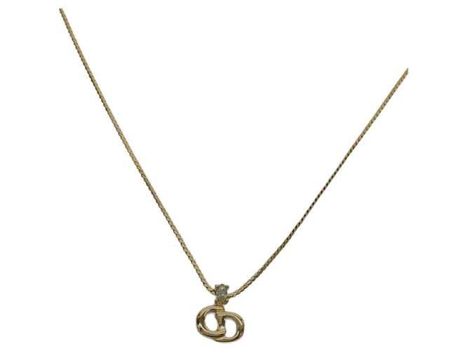 *Collier logo CD Christian Dior Plaqué or Doré ref.691291 - Joli Closet