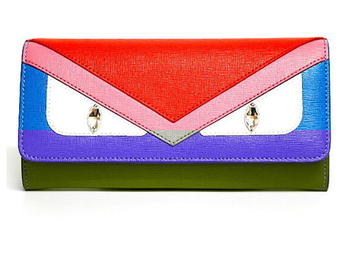 Fendi Continental Multiple colors Leather ref.695086 - Joli Closet