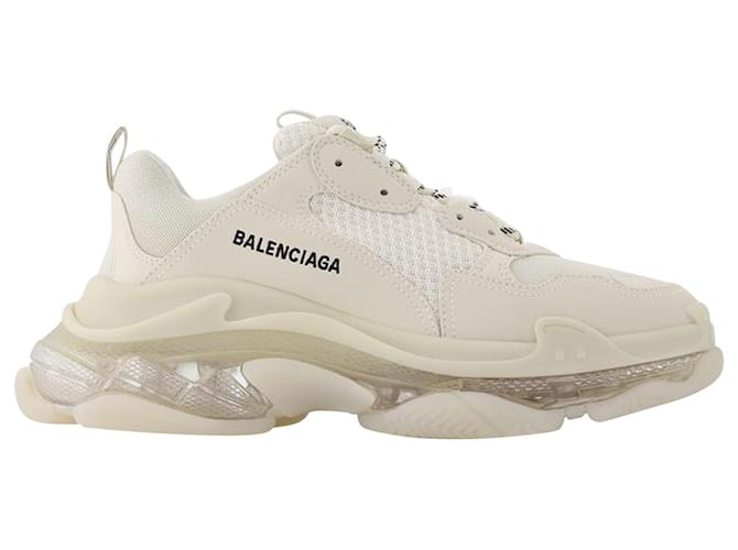 Triple S Clearsole Sneakers - Balenciaga - Light Beige ref.698007 ...