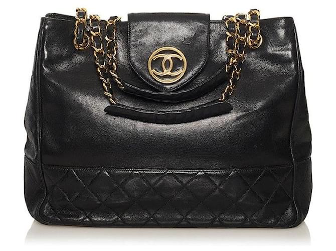 chanel sac cabas matelassé Supermodel noir Cuir d'agneau ref.713018 ...