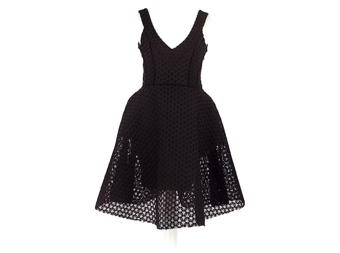 Maje Robe Polyester Noir ref.717866 - Joli Closet
