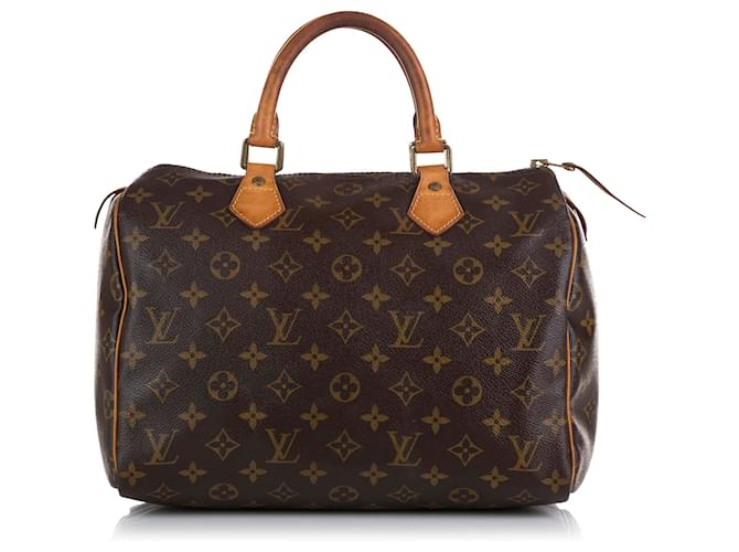 Louis Vuitton Brown Monogram Speedy 30 Cloth ref.721502 - Joli Closet