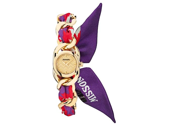 Missoni Gioiello Twilly Bracelet Watch Golden Metallic ref.723106 ...