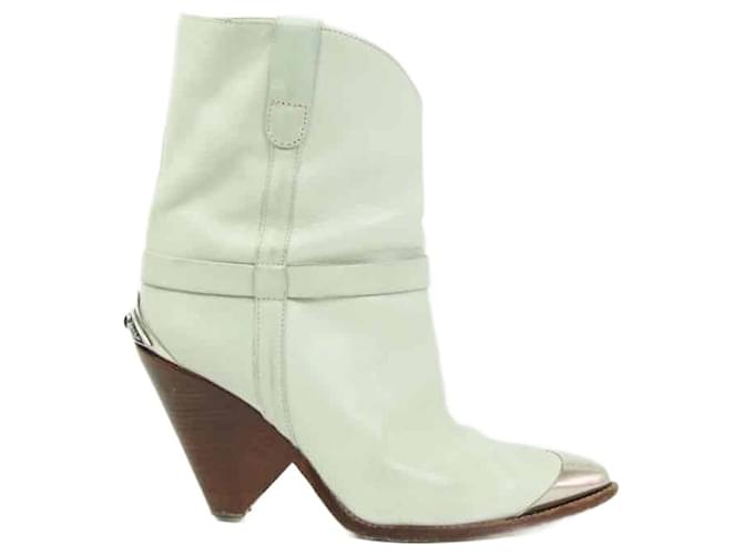 Bottes Isabel Marant 40 Cuir Beige ref.723802 - Joli Closet