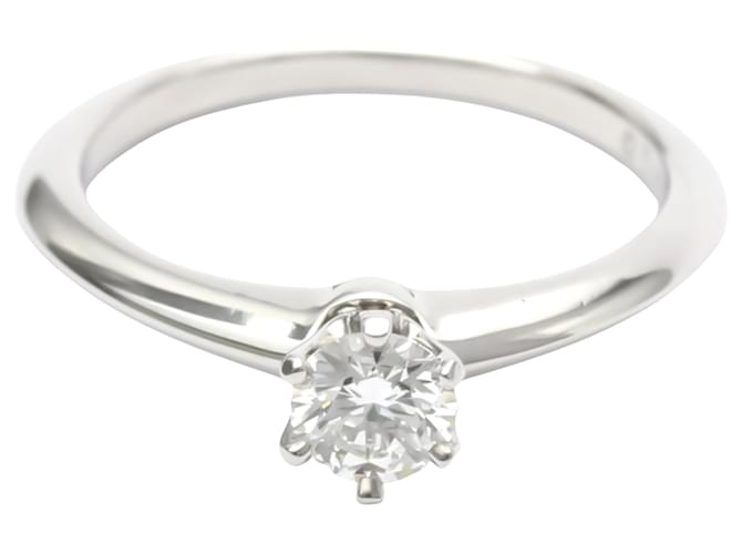 TIFFANY & CO. solitaire Silvery Platinum ref.725969 - Joli Closet