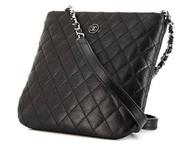 Wallet On Chain Chanel shoulder sling bag Black Lambskin ref.726216 ...