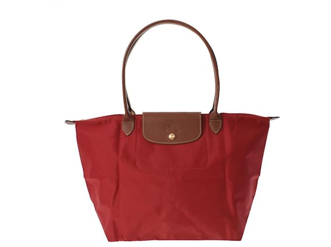 Longchamp Le Pliage Red Synthetic ref.729077 - Joli Closet