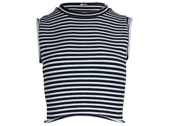 a.l.C. Dan Striped Crop Top in Blue Viscose Cellulose fibre ref.729535 ...