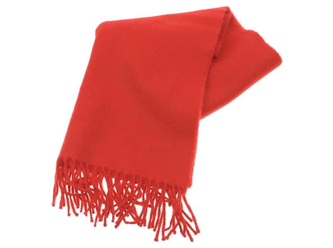Hermès HERMES Muffler Red Cashmere ref.729906 - Joli Closet