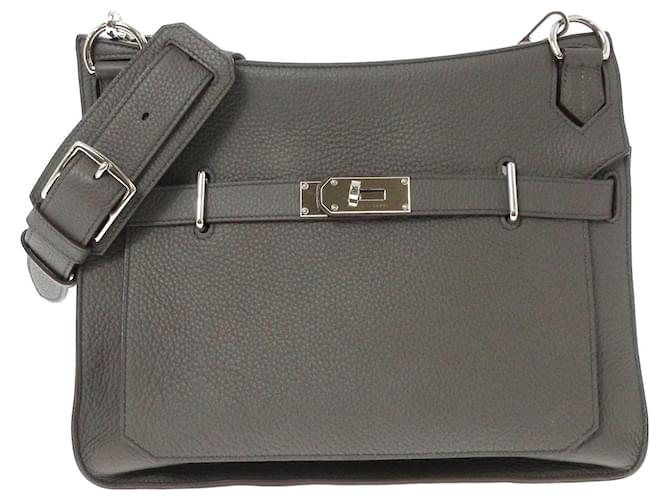 Hermès Jypsiere Grey Leather ref.730660 - Joli Closet