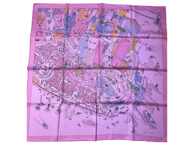 Hermès The Battery New York Pink Silk ref.731856 - Joli Closet