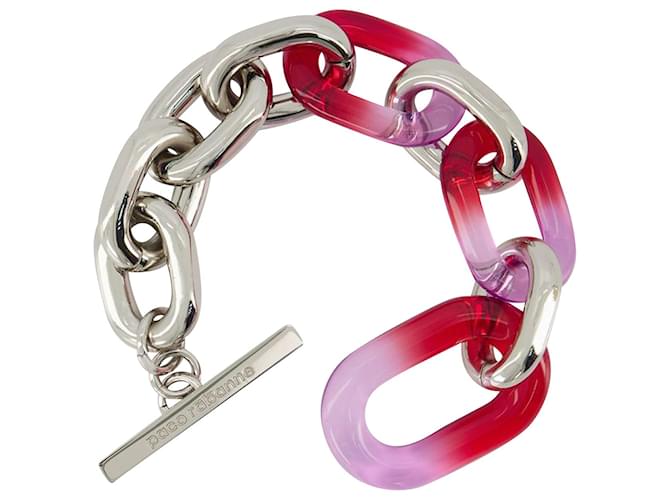 Xl Link Bra Bracelet - Paco Rabanne - Multi - Resin Red ref.731939 ...
