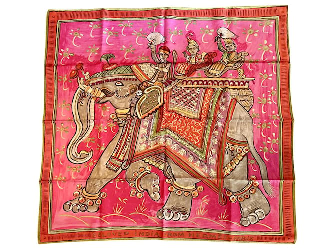 Hermès BELOVED INDIA Multiple colors Silk ref.737804 - Joli Closet
