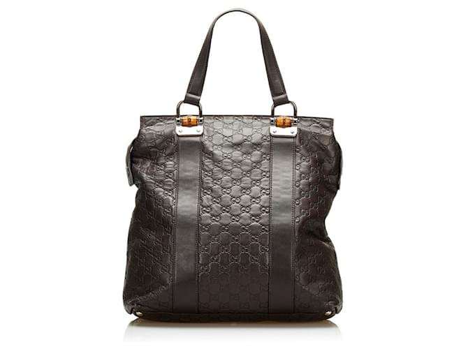 Gucci Bamboo Brown Leather ref.737853 - Joli Closet