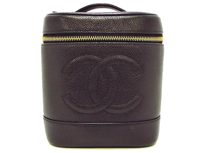 Chanel Vanity Black Leather ref.738204 - Joli Closet