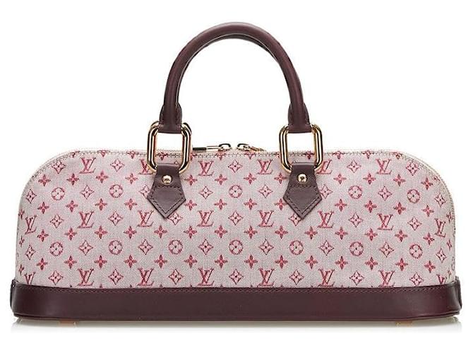 louis vuitton Monogram Mini Lin Alma Long pink Cloth ref.740376 - Joli ...