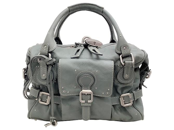 Chloé Chloe Green Leather Large Paddington Bag ref.741072 - Joli Closet