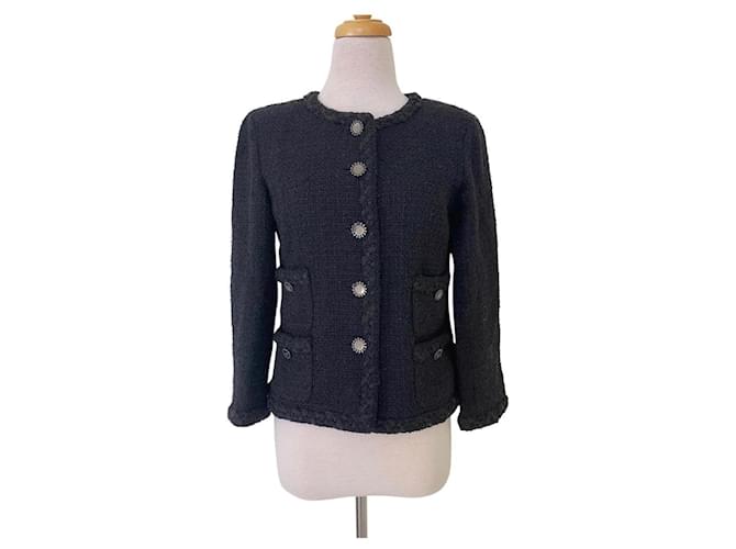 Chanel 2008 Little Black Jacket LBJ 40/38 Tweed ref.743499 - Joli Closet