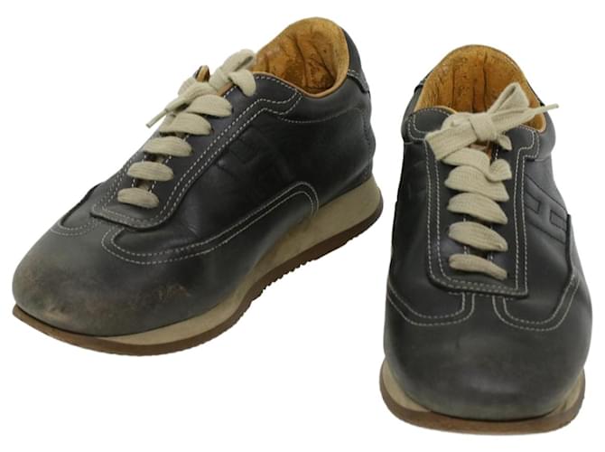 Hermès HERMES quick sneakers Leather Black Auth kk153 ref.747515 - Joli ...