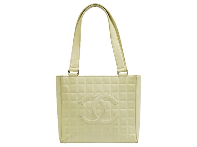 Chanel Chocolate bar Beige Leather ref.747580 - Joli Closet
