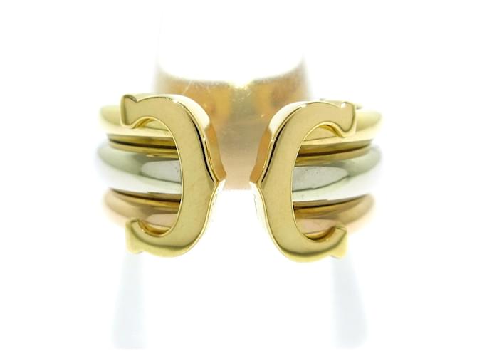 cartier 2C C2 Or jaune Doré ref.748187 - Joli Closet