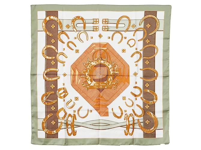 Silk In hermès Porte Bonheur Silk Scarf multicolor Multiple colors ref ...
