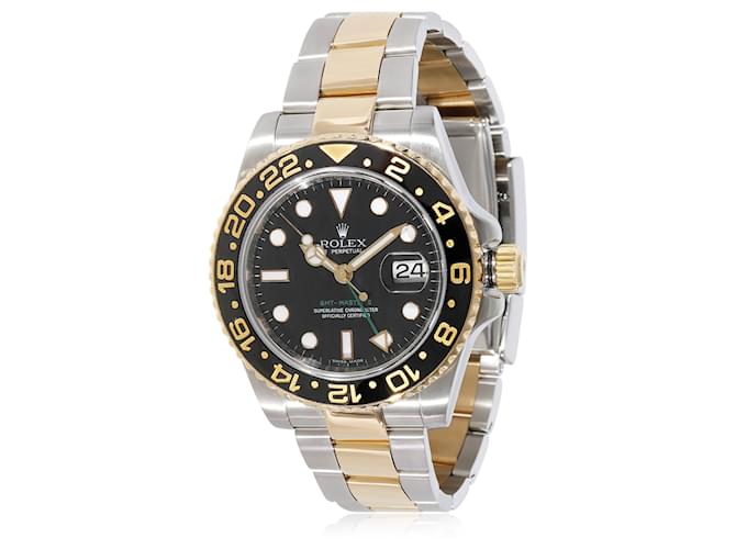 Rolex Gmt Master Ii 116713ln Men's Watch In Stainless Steel/yellow Gold ...